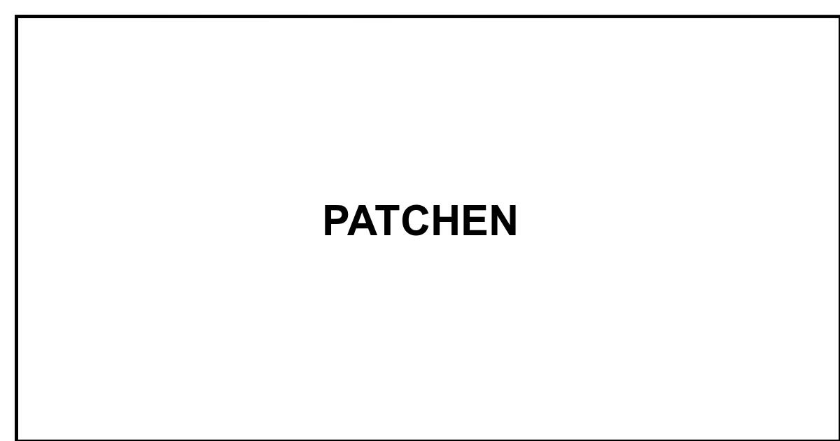 Obituary: PATCHEN